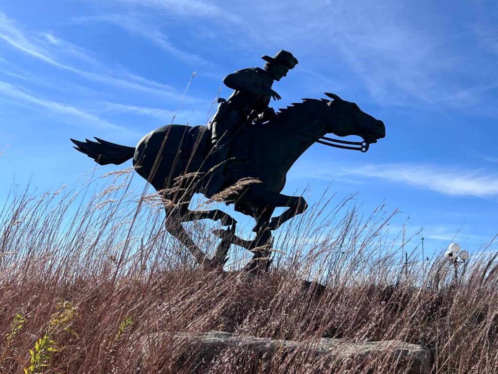 Pony Express Rider Sculpture | One Marysville