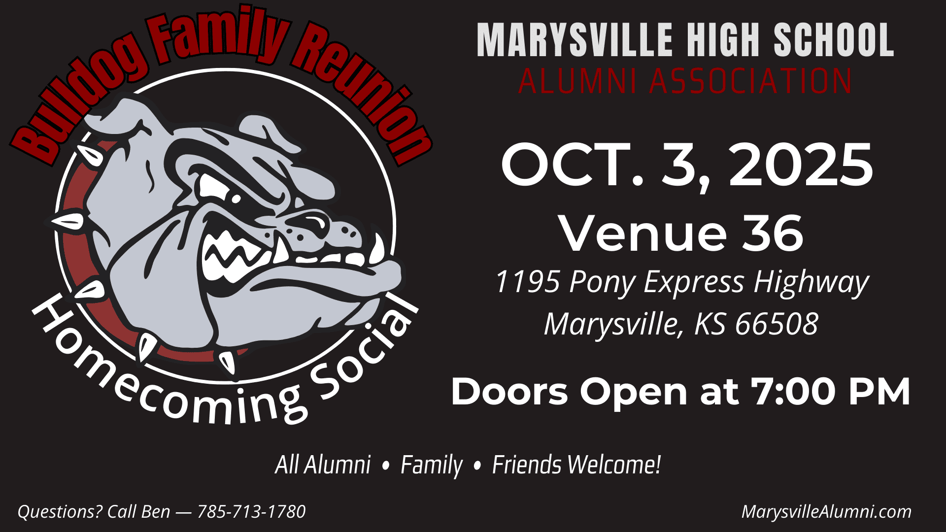 Bulldog Family Reunion: Homecoming Social | One Marysville